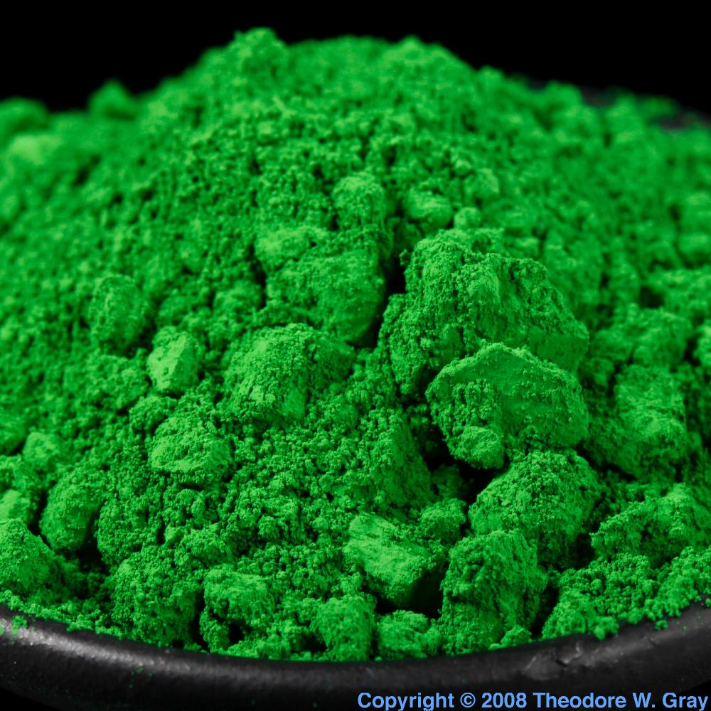 Chromium Oxide Green A Sample Of The Element Chromium In The Periodic