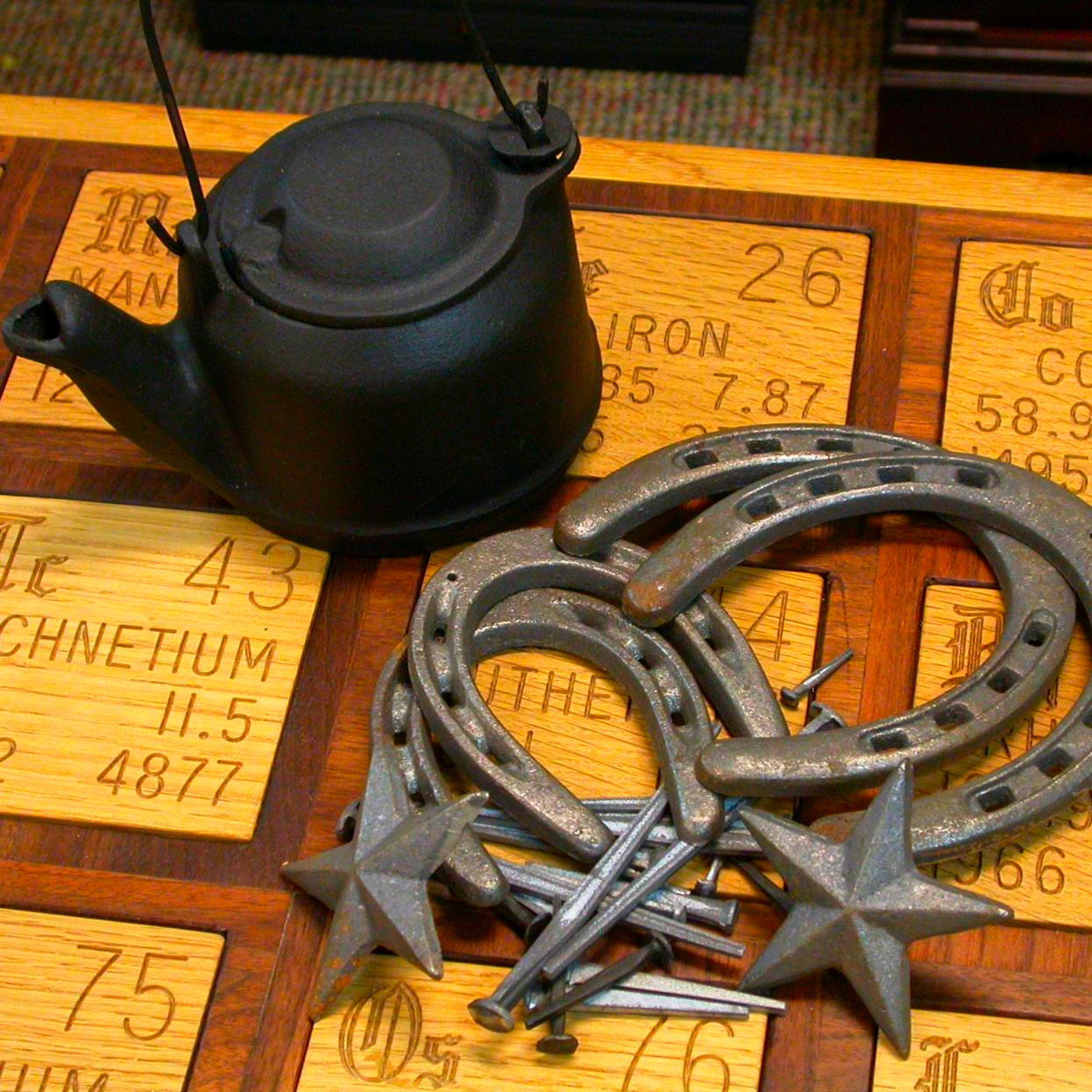 Sample of the element Iron in the Periodic Table