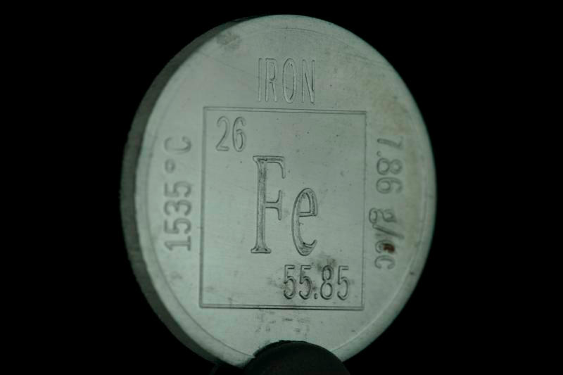 Sample of the element Iron in the Periodic Table
