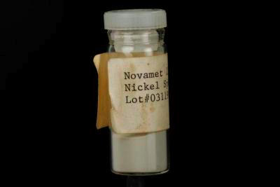 Sample of the element Nickel in the Periodic Table