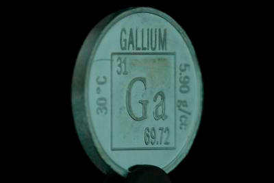 Sample of the element Gallium in the Periodic Table