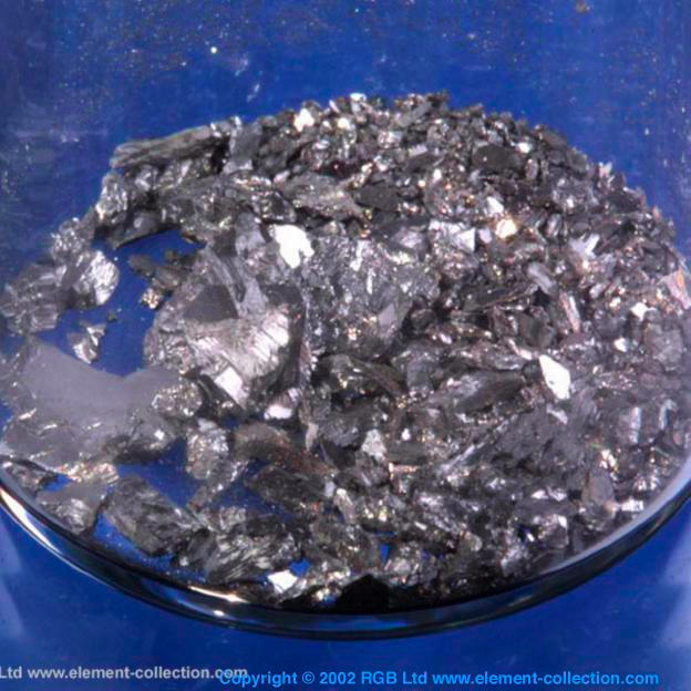 Sample of the element Antimony in the Periodic Table