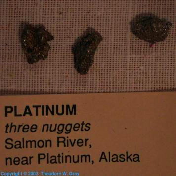 Sample of the element Platinum in the Periodic Table