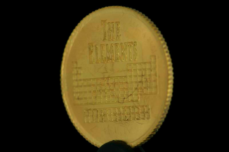 Sample of the element Gold in the Periodic Table