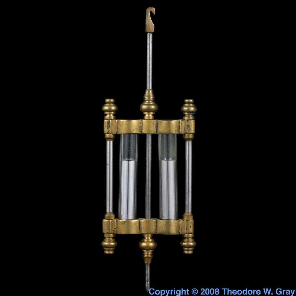 Temperature Compensating Pendulum A Sample Of The Element Mercury In The Periodic Table