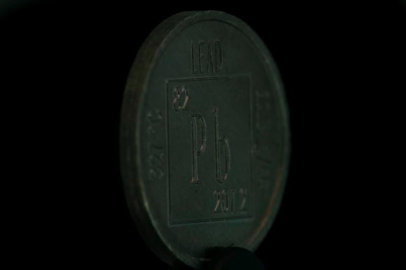 Sample of the element Lead in the Periodic Table