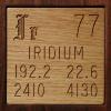 Sample of the element Iridium in the Periodic Table